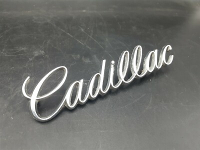 71 72 73 74 75 76 Cadillac Deville Calais Rear Trunk Lid Script Emblem ...