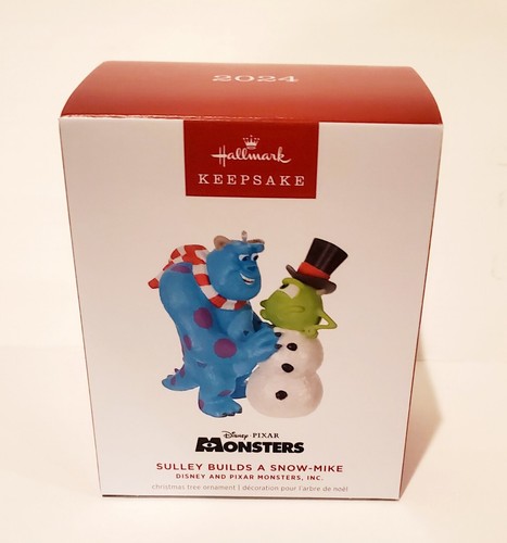 Hallmark Keepsake 2024 Disney Pixar Monsters Inc Sulley Builds A Snow ...