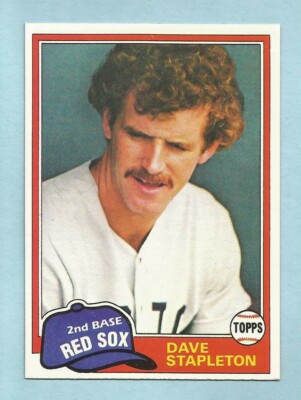 1981 Topps Baseball Dave Stapleton #81 Boston Red Sox NM/MT ** SET ...