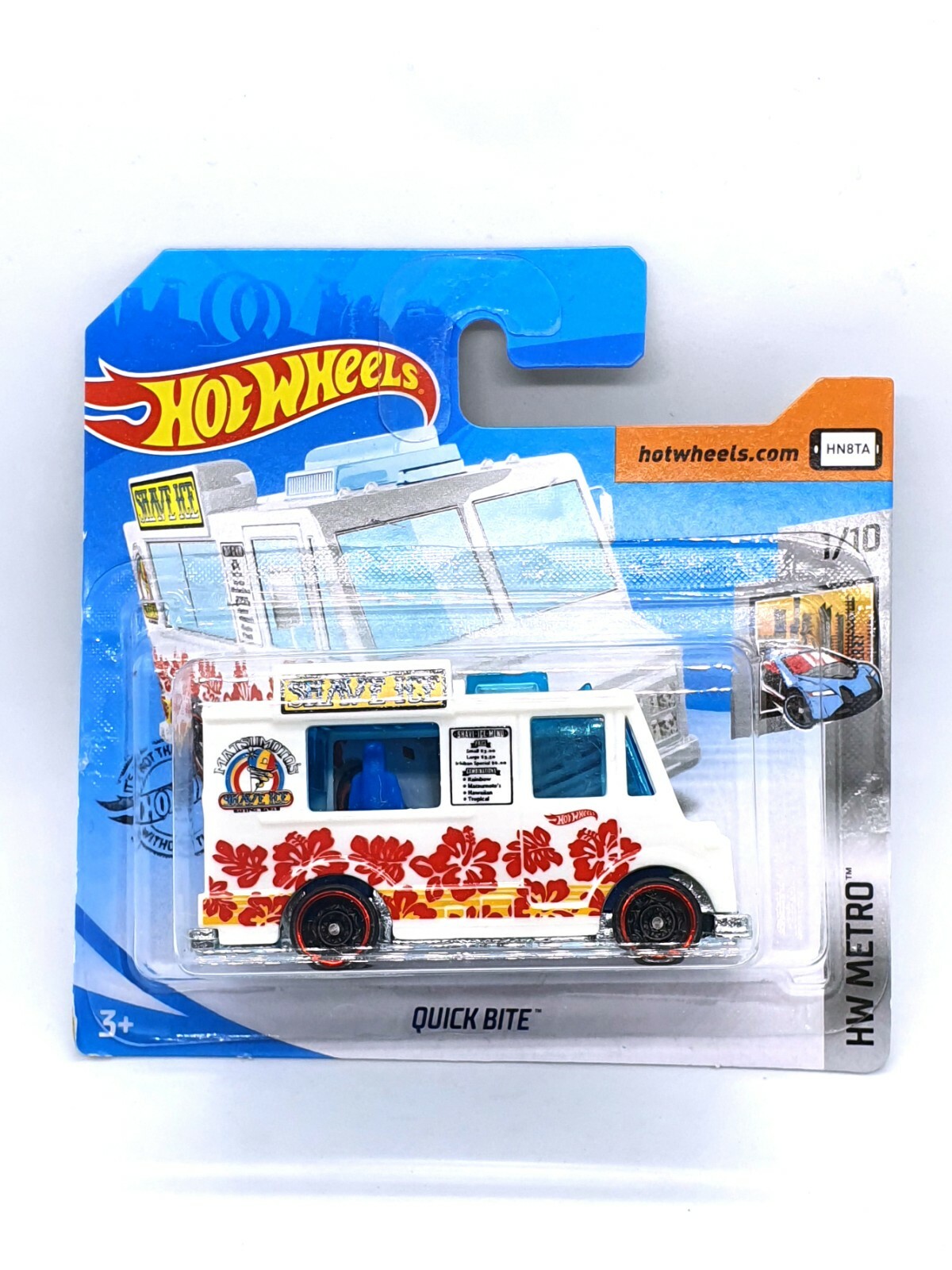 Hot Wheels White Quick Bite HW Metro Kids Diecast Model Toy Car 1:64 ...