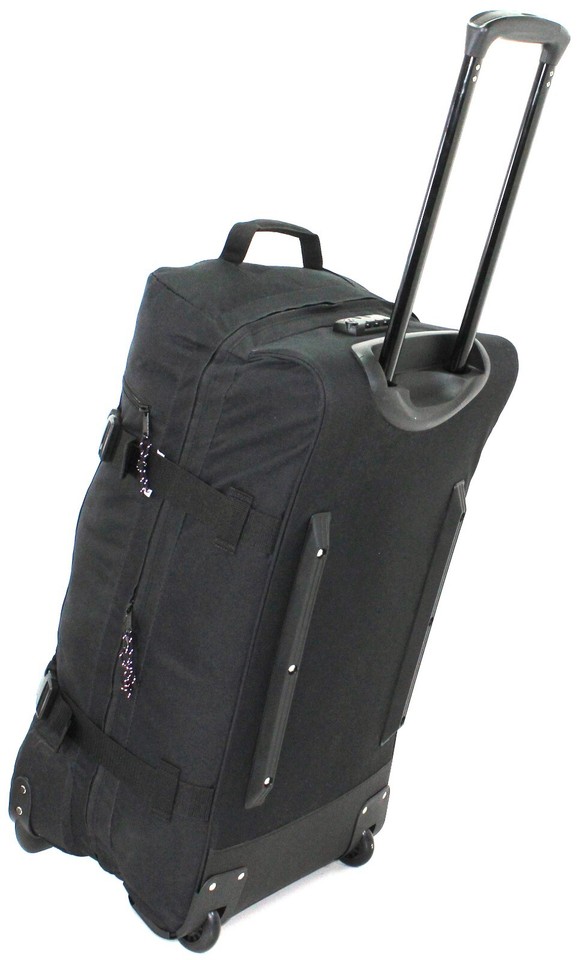 Wheeled Holdall Trolley Split Suitcase Duffle Travel Bag Roller Luggage ...