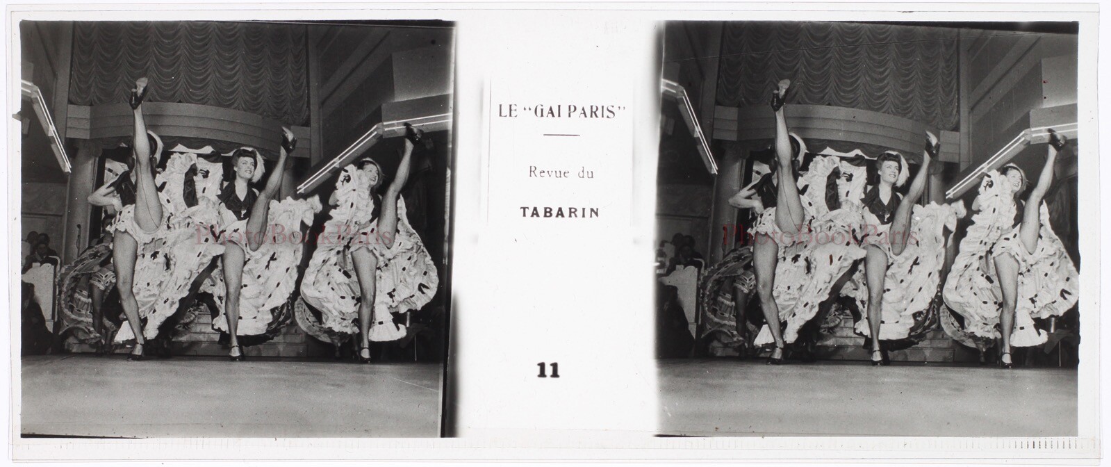 FRANCE Gai Paris Tabarin Cabaret Danse Photo Stereo Film Cellulose ...