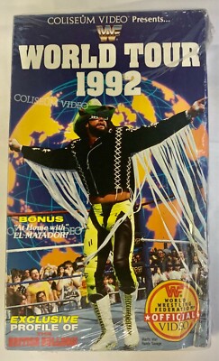 WWF World Tour ‘92 (VHS, 1992) Coliseum Video PPV Event- NEW WATERMARKS ...
