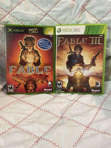 Fable Game Lot Fable Xbox Fable 3 Xbox 360 Cases Booklets Nice ...