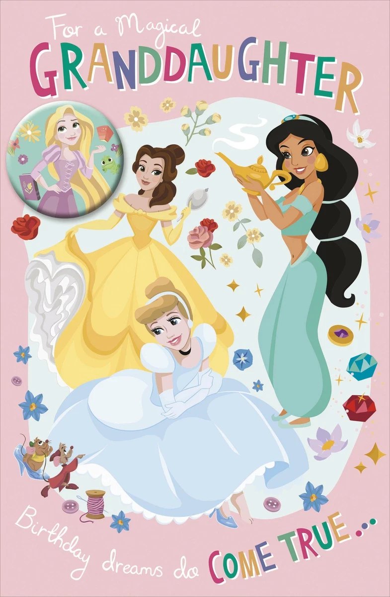 Disney Princess Happy Birthday Card