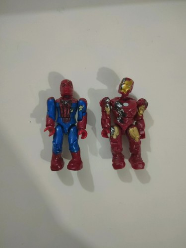 Mega Bloks Marvel Heroes Spider-Man Iron Man Building Blocks Figure ...