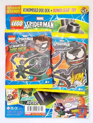 NEW LEGO MARVEL SPIDERMAN MAGAZINE #14 & EXCLUSIVE VENOMIZED DOC OCK ...