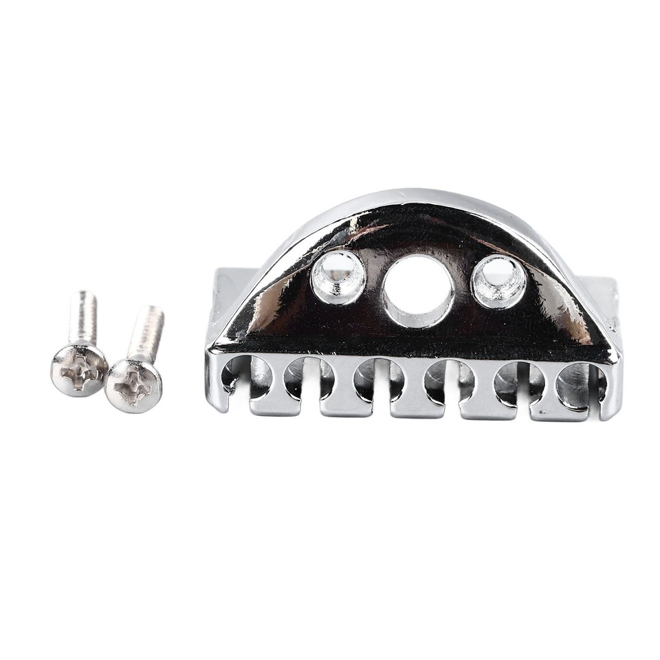 Silver Headless Guitar String Lock 6 String Electric Guitar Bridge ...