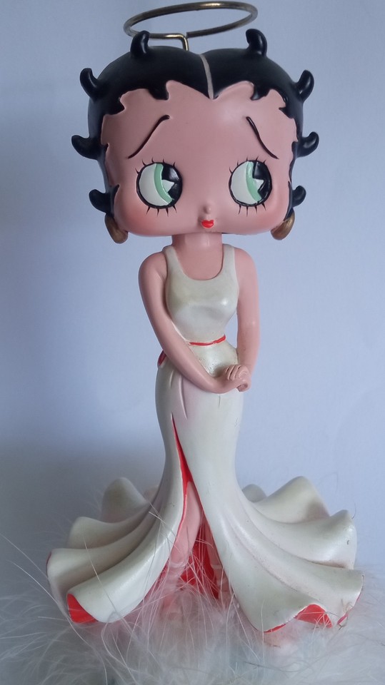 Betty Boop 2001 Angel Bobblehead It's Not Easy Being This Good 7" Resin ...