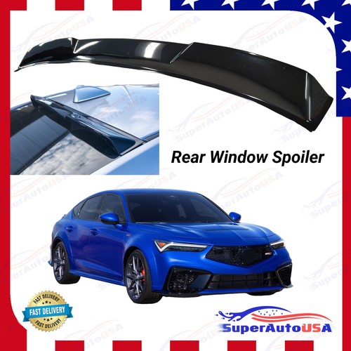 Fits Acura Integra 2023-Up Gloss Black Rear Roof Window Visor Spoiler ...