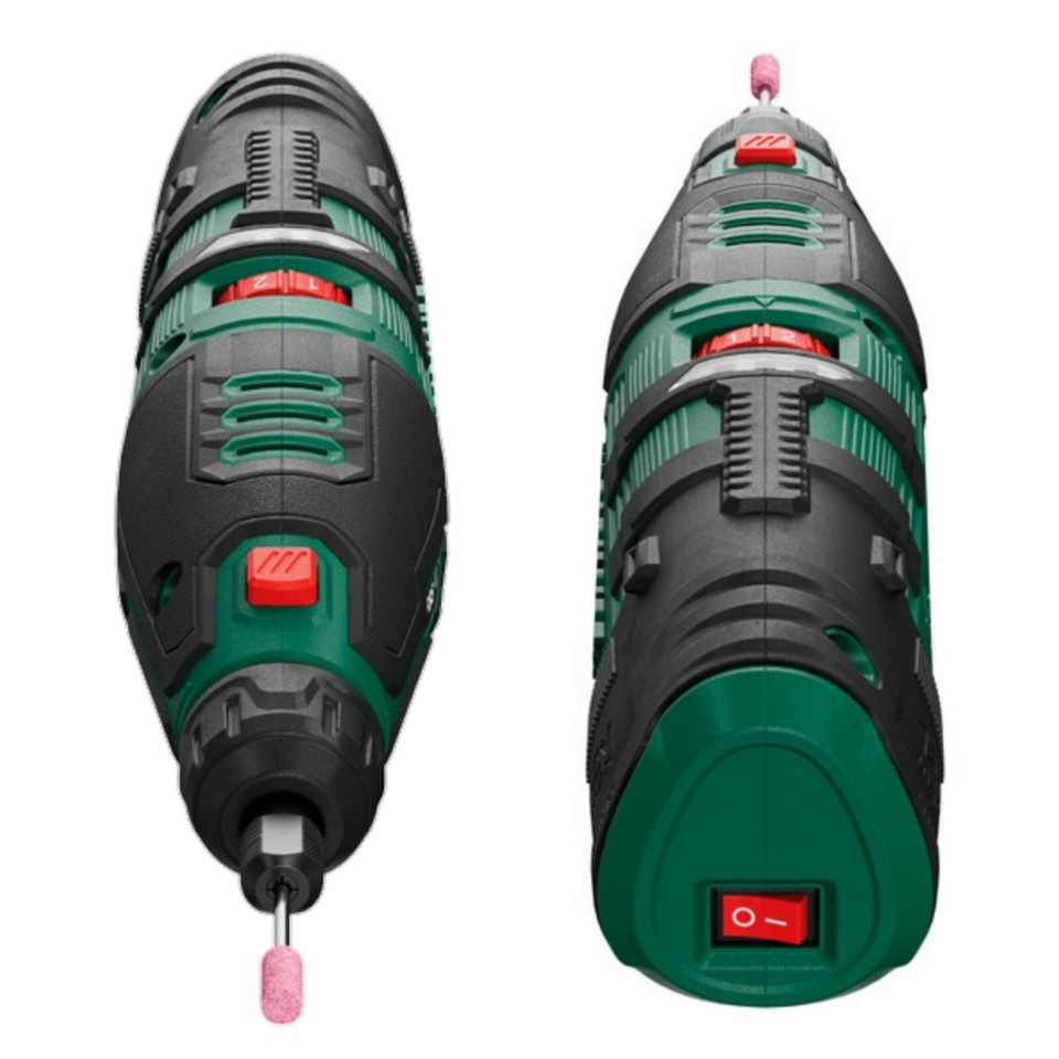 Parkside 12V Cordless Rotary Multi Tool Precision Drill Grinder +50 ...