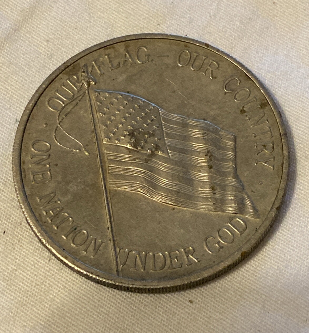 Our Flag Our Country One Nation Under God Pledge of Allegiance Medal | eBay