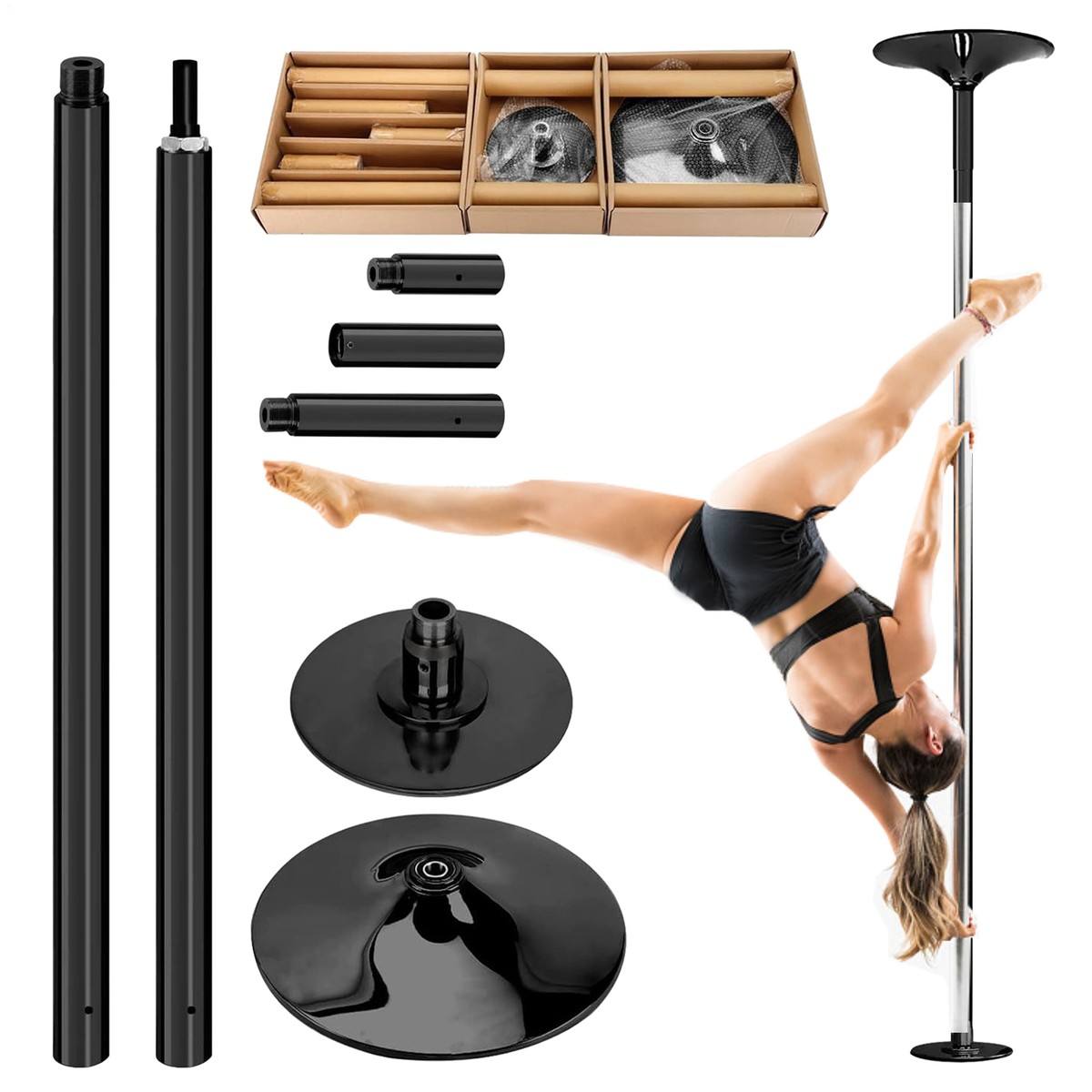 45mm Dance Pole 10ft Adjustable Dance Pole Kit - 45mm Professional ...