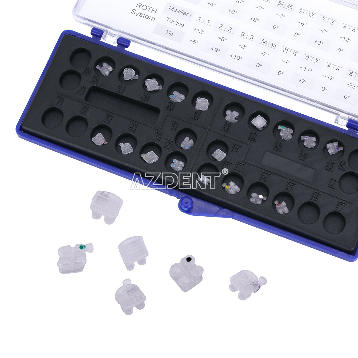 Brackets Ortodoncia 5 Boxes Dental Orthodontics Roth .022 Ceramic ...