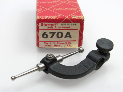 Starrett 670A Dial Test Indicator Hole Attachment w/ Box | eBay