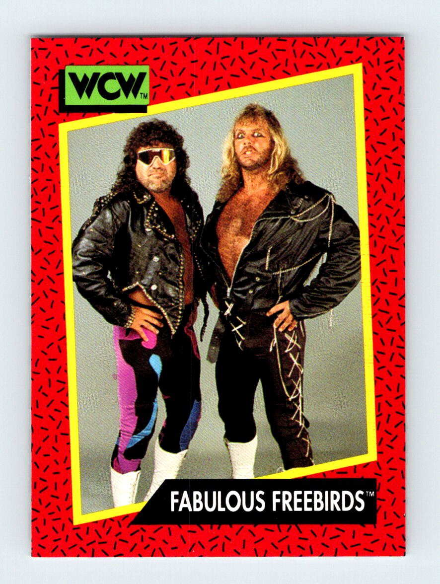 #128 FABULOUS FREEBIRDS CARD WCW Wrestling Vintage 1991 Impel SAL3 | eBay