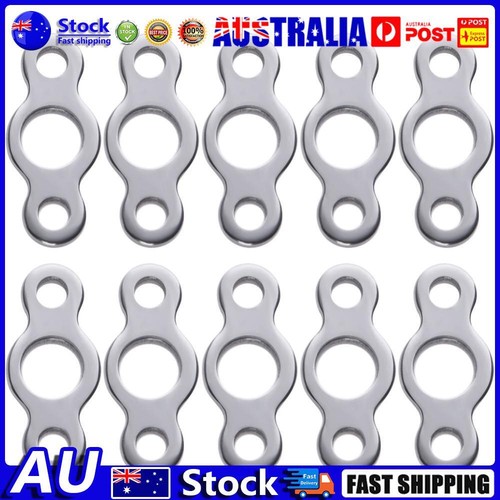 AU 10pcs Fishing Butterfly Jigging Metal Figure 8 Solid Ring Assist Hook(S) | eBay