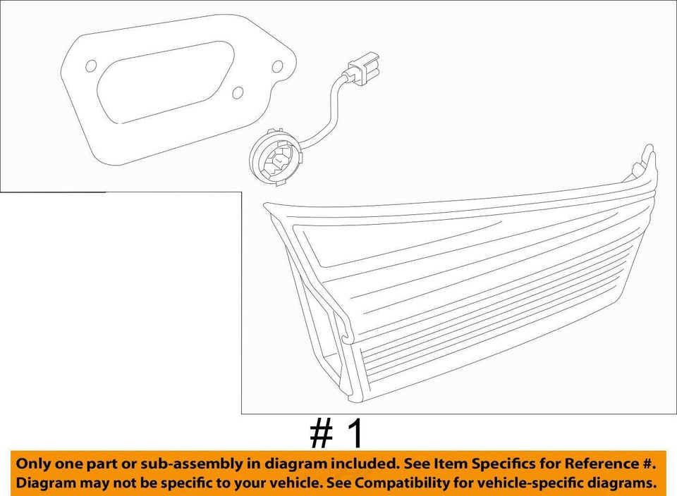MITSUBISHI OEM 20-23 Outlander Sport Backup Lamps-Backup Lamp 8336A196 ...