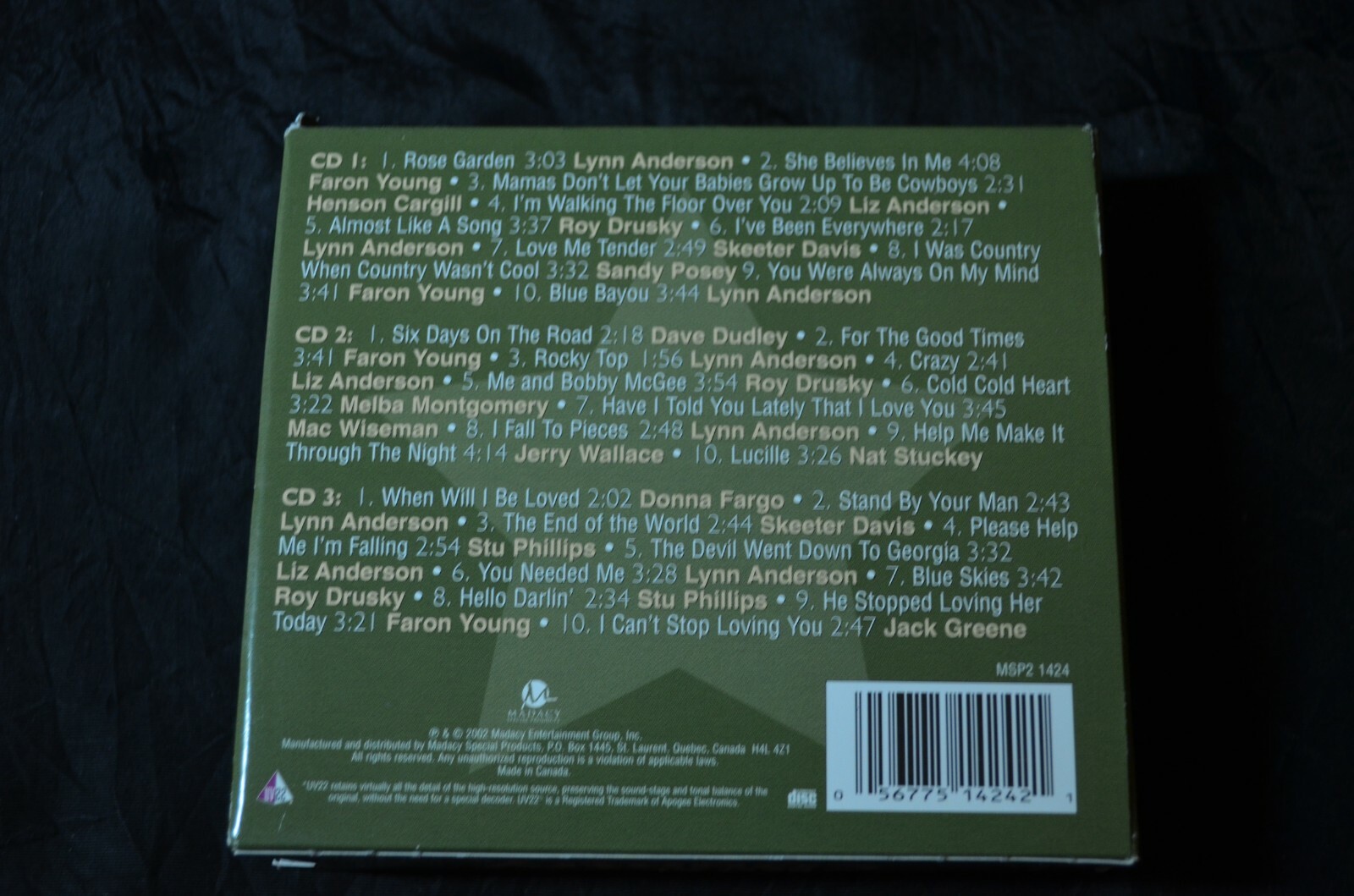 Best of Country Original Artists 3 CD set Like New Madacy Music ...