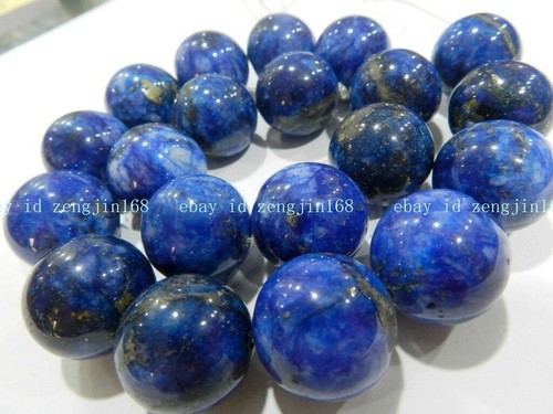 Huge 20mm Natural Blue Lapis Lazuli Roun Gemstone Loose Beads 15 ...