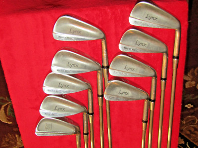 Vintage Lynx Master Model Golf Club Set 3,4,5,6,7,8,9P,S Stainless ...
