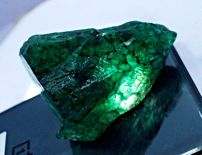 579 Ct+ NATURAL Translucent Colombian Green Emerald Rough LOOSE ...