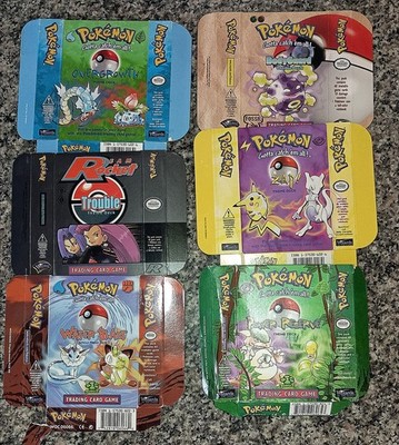 1999 - 2000 6 Empty Pokemon Theme Decks Boxes | eBay