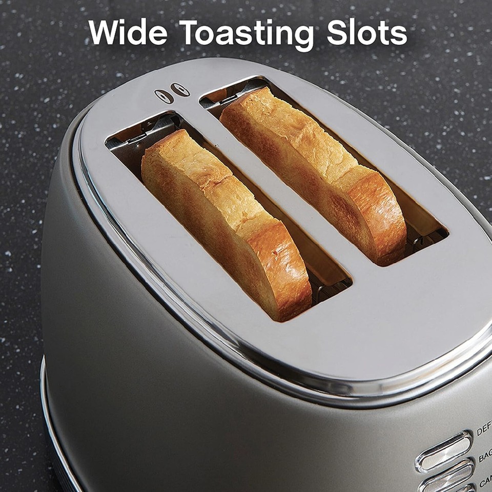 West Bend Toaster 2 Slice Retro-Styled Stainless Steel with 4 Functions ...