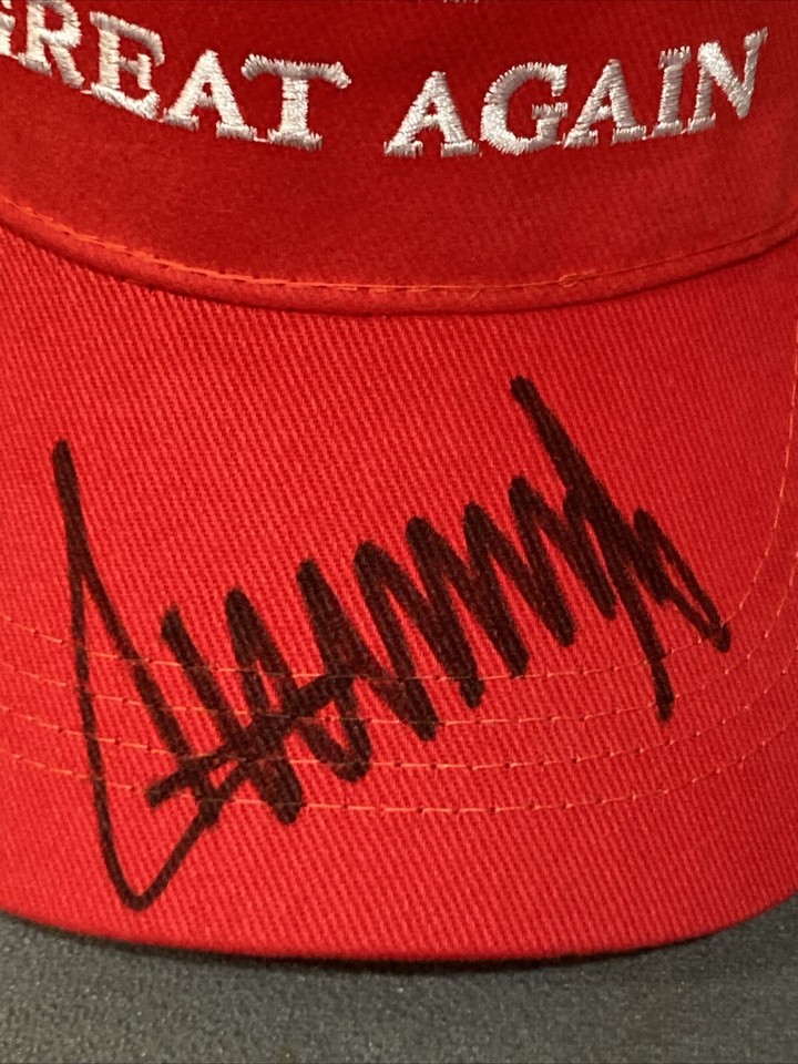 President DONALD TRUMP autographed signed hat | eBay