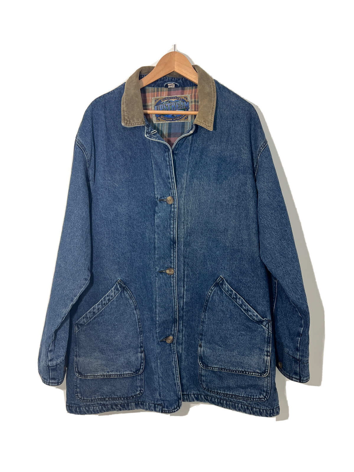 Vintage Dunbrooke Upstream Chore Denim lined Jacket S… - Gem