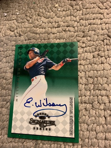 Enrique Wilson Autograph 1998 Donruss Millennium Marks 0244/. 1000 ...