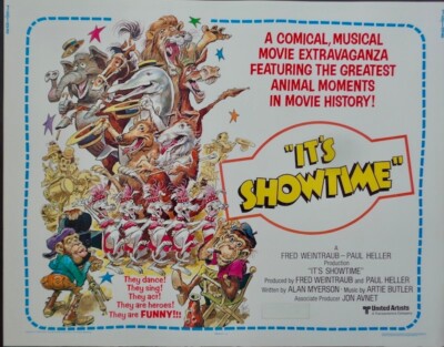 IT'S SHOWTIME half sheet movie poster 22x28 JACK DAVIS ANIMALS 1976 ...