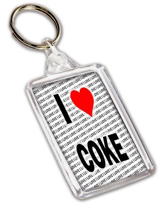 I Love Coke Keyring - Gift - Birthday - Christmas - Stocking Filler | eBay