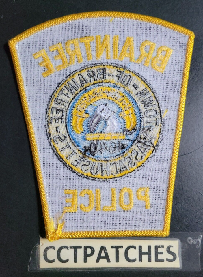BRAINTREE, MASSACHUSETTS POLICE SHOULDER PATCH MA | eBay