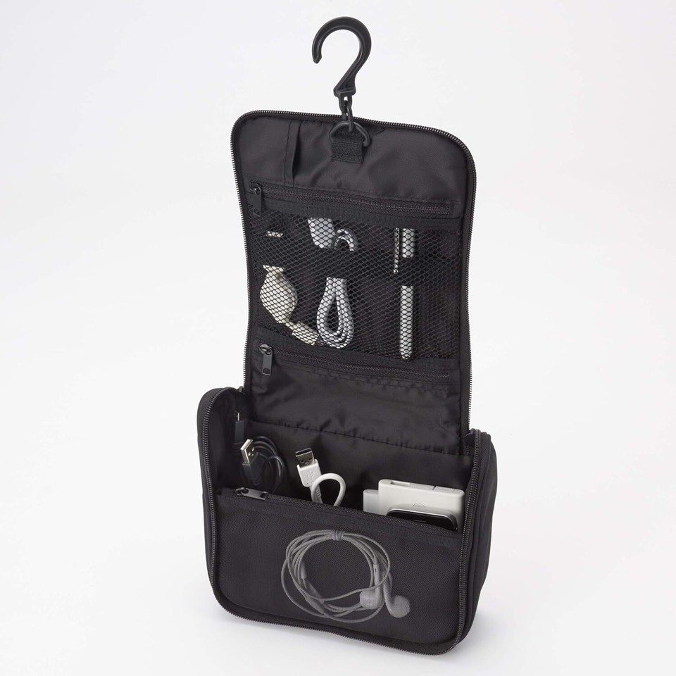 MUJI Polyester Hanging Travel Case, 16 cm Width x 19 Depth x 6 Black | eBay