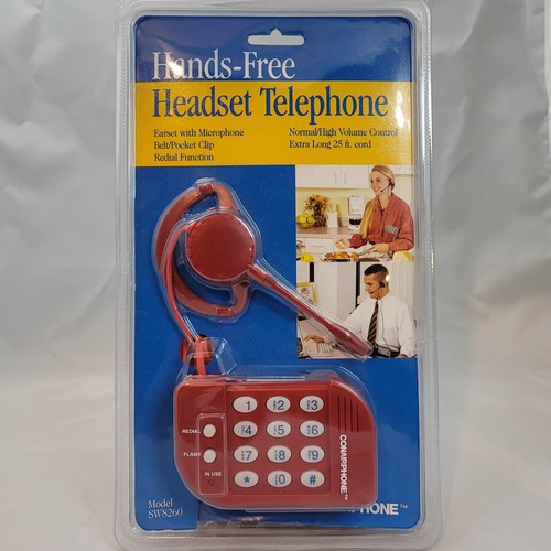 Conair Phone Hands-Free Headset Microphone Telephone (SW8260) NEW ...