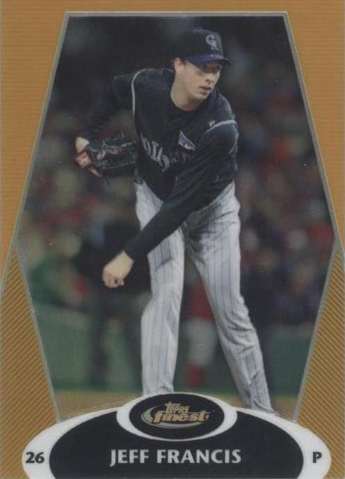 2008 Topps Finest - Jeff Francis #69 Gold Refractor /50 for sale online ...