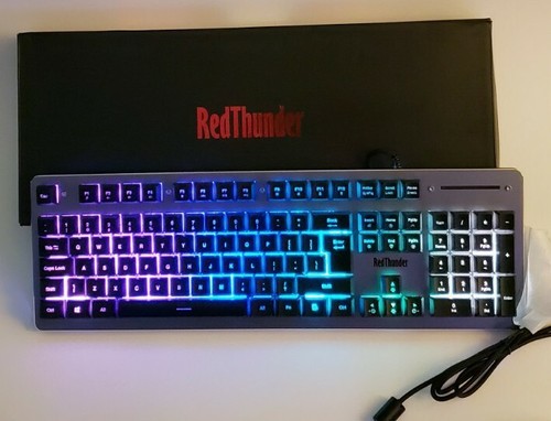 RedThunder K800 Mechanical Gaming Keyboard Changing Color Lights | eBay