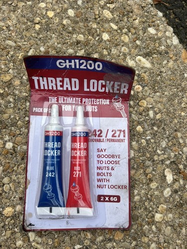 2 Pack Thread Lock. 271 and 242 Medium and Strong Strength Locktight ...