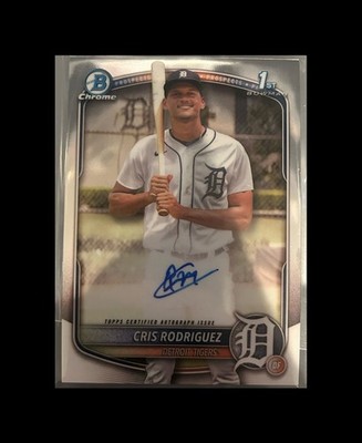 2025 Bowman Chrome Cris Rodriguez 1st Prospects Auto #CPA-CR Detroit ...