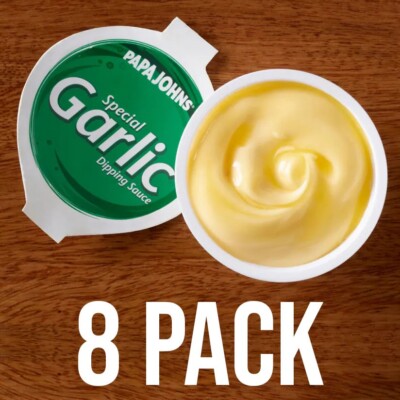 Papa John's Special Garlic Dipping Sauce Pizza Breadstick Dip 1oz ...