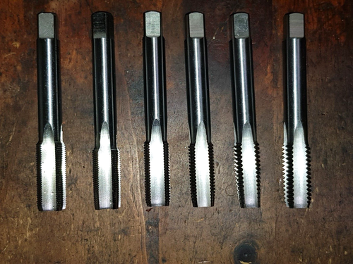 6x UN HSS Hand Taps set 3/8: UNC UNF UNEF UNS X tpi 16 24 32 20 27 28 ...