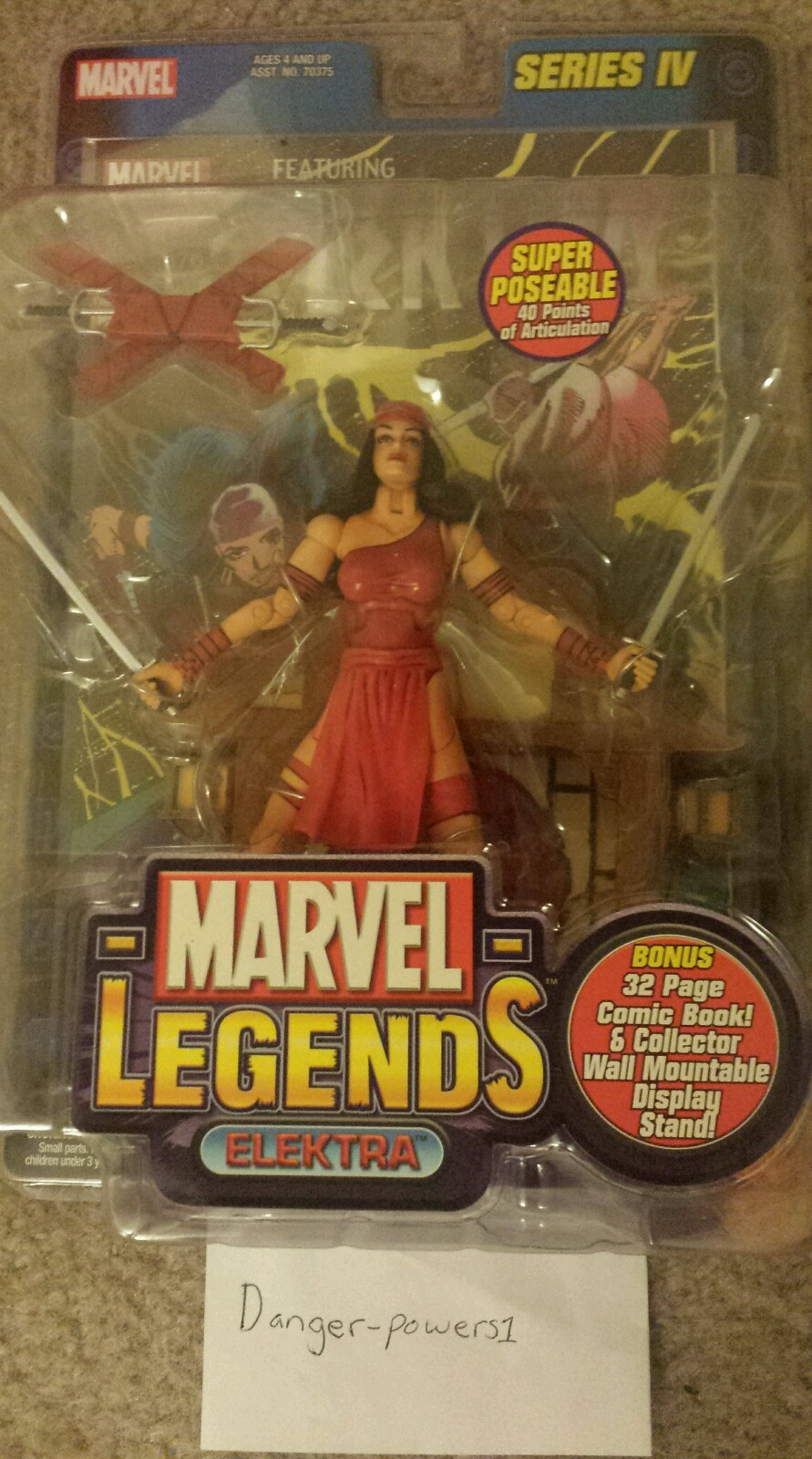 Marvel Legends Series 4 Elektra Action Figure in Original Package | eBay