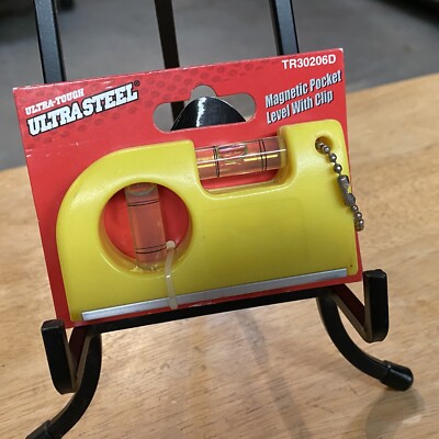 UltraSteel Magnetic Small Pocket Level Tool with Two Bubble Leveler ...