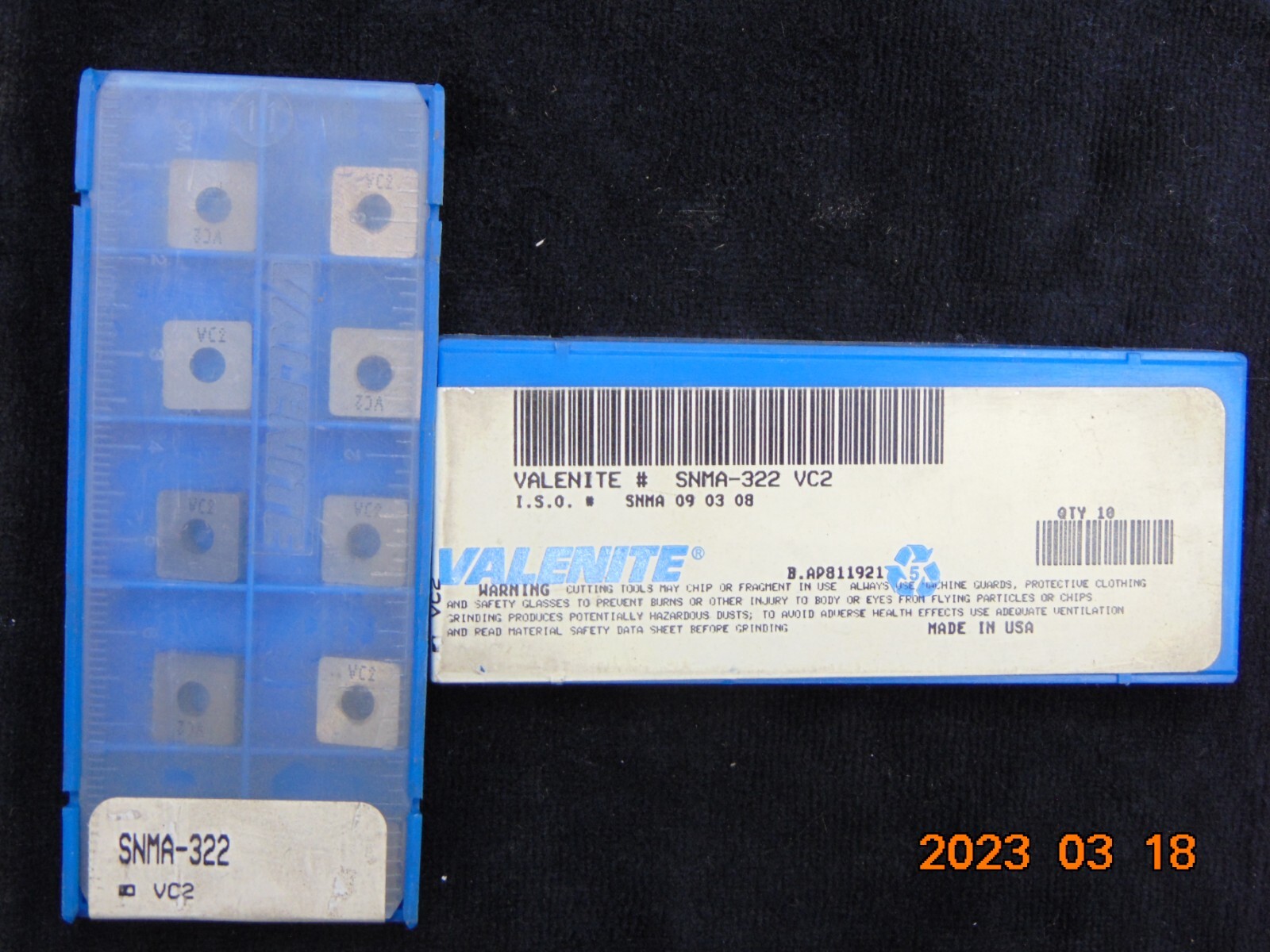 LOT OF 10 Valenite Carbide Inserts Qty10 SNMA 322 VC2 | eBay