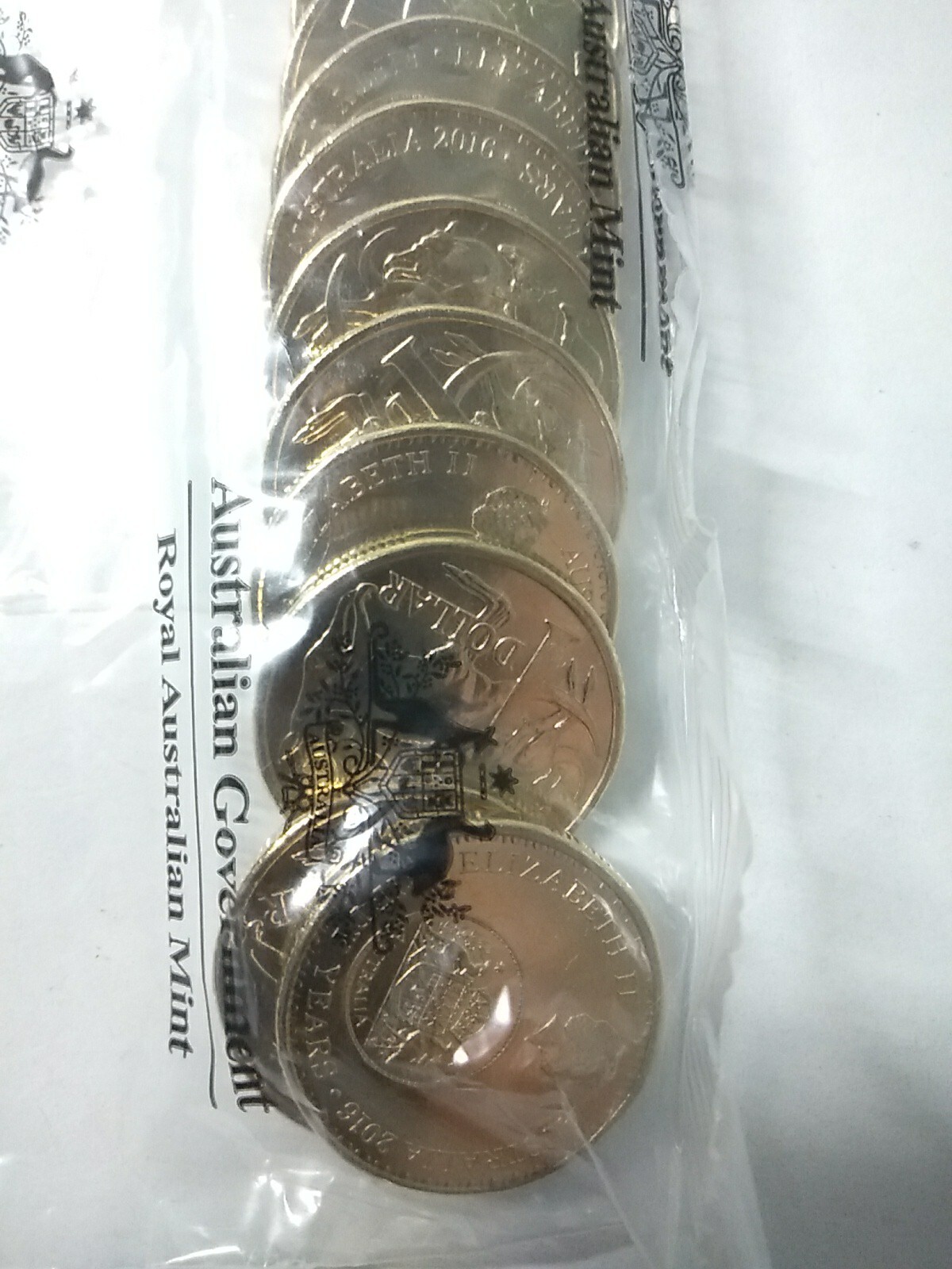 2016 Changeover UNC RAM $1 One Dollar Coin X 10 Mint Bag Rare Low ...