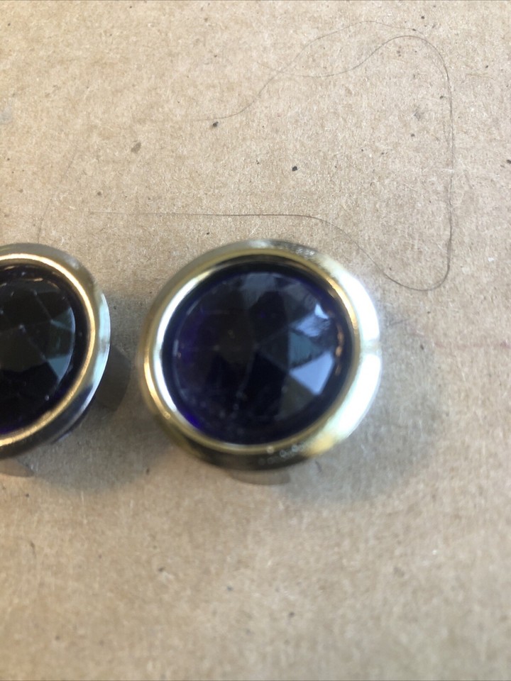 1930-50’s CHEVY FORD MOPAR BLUE DOT GLASS REFLECTORS PAIR VINTAGE | eBay