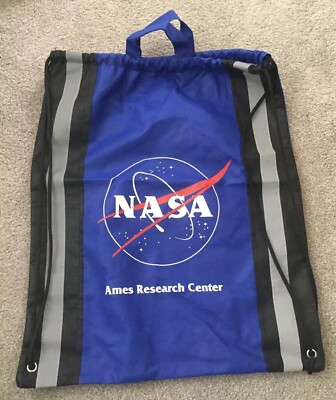 NASA Double Sided Drawstring Cinch Sack Logo One Side Backpack Other ...