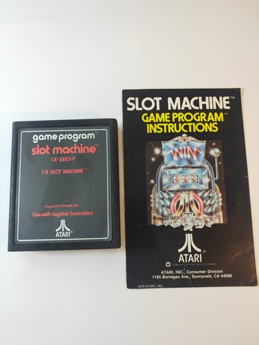 SLOT MACHINE Atari 2600 Cartridge [PAL] - Tested & Working | eBay Australia