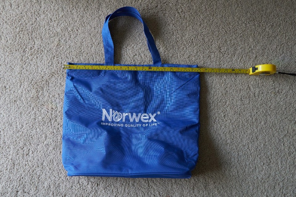 Norwex Branded Tote Bag Royal Blue Zipper Top Consultant Business ...